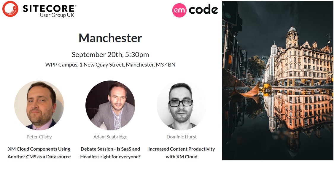 Manchester Sitecore User Group at Code - September 2023 | Sitecore User ...